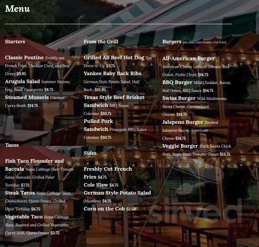 The Yankee menus in Fishkill, New York, United States