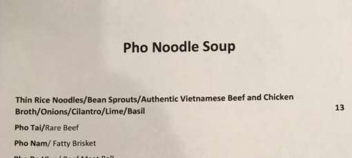 Menu for No.1 Noodle in Fredericton, NB | Sirved