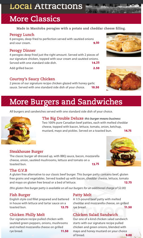 Chicken Chef menu in Melita, Manitoba, Canada