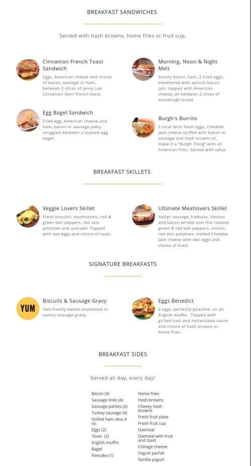 Kings Family Restaurants menu in Franklin, Pennsylvania, USA