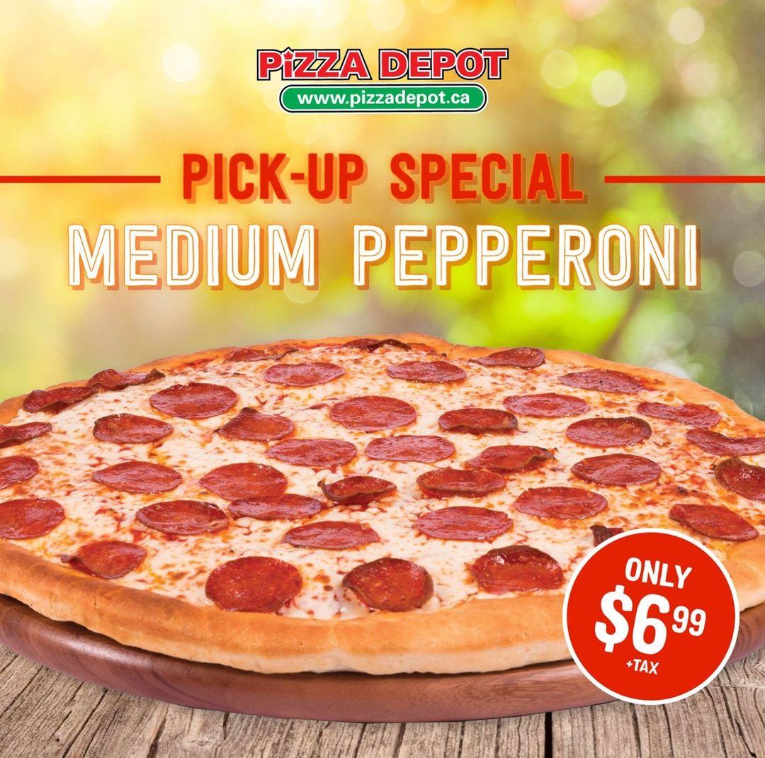 Pizza Depot menu in Windsor, Ontario, Canada