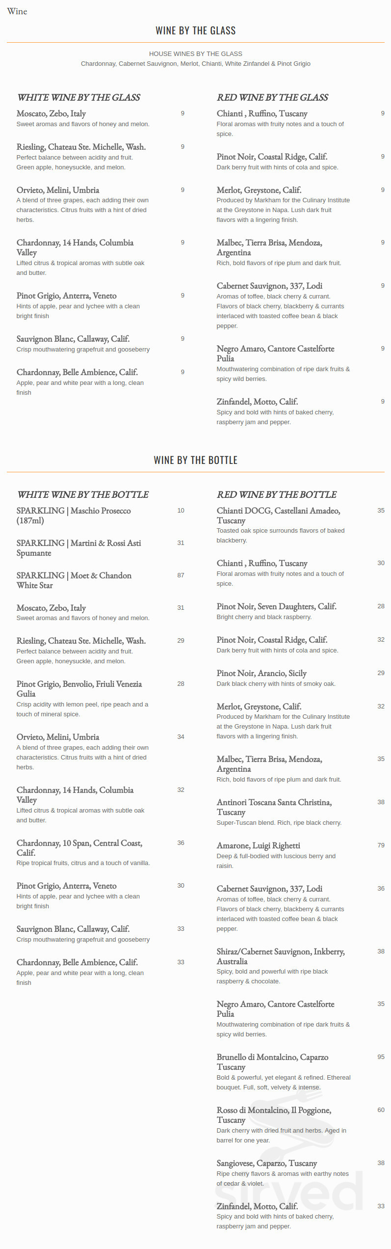 Gio Italian Grill menu in Macungie, Pennsylvania, USA