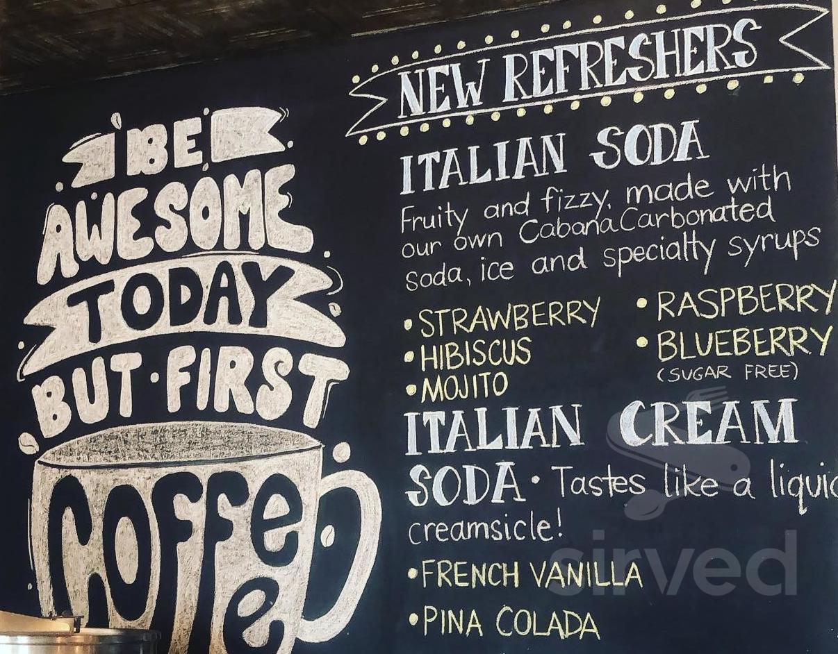 Cocoa Cabana Menu In Port Dover Ontario Canada