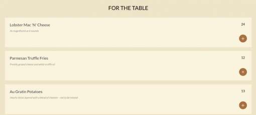 Menu for The Capital Grille in Minneapolis, MN | Sirved