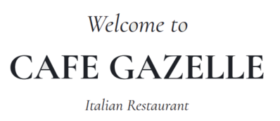 Menu for Cafe Gazelle in Long Beach, CA | Sirved