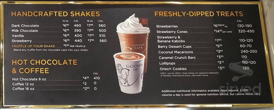 Macy's Herald Square Café menu in New York, New York, USA