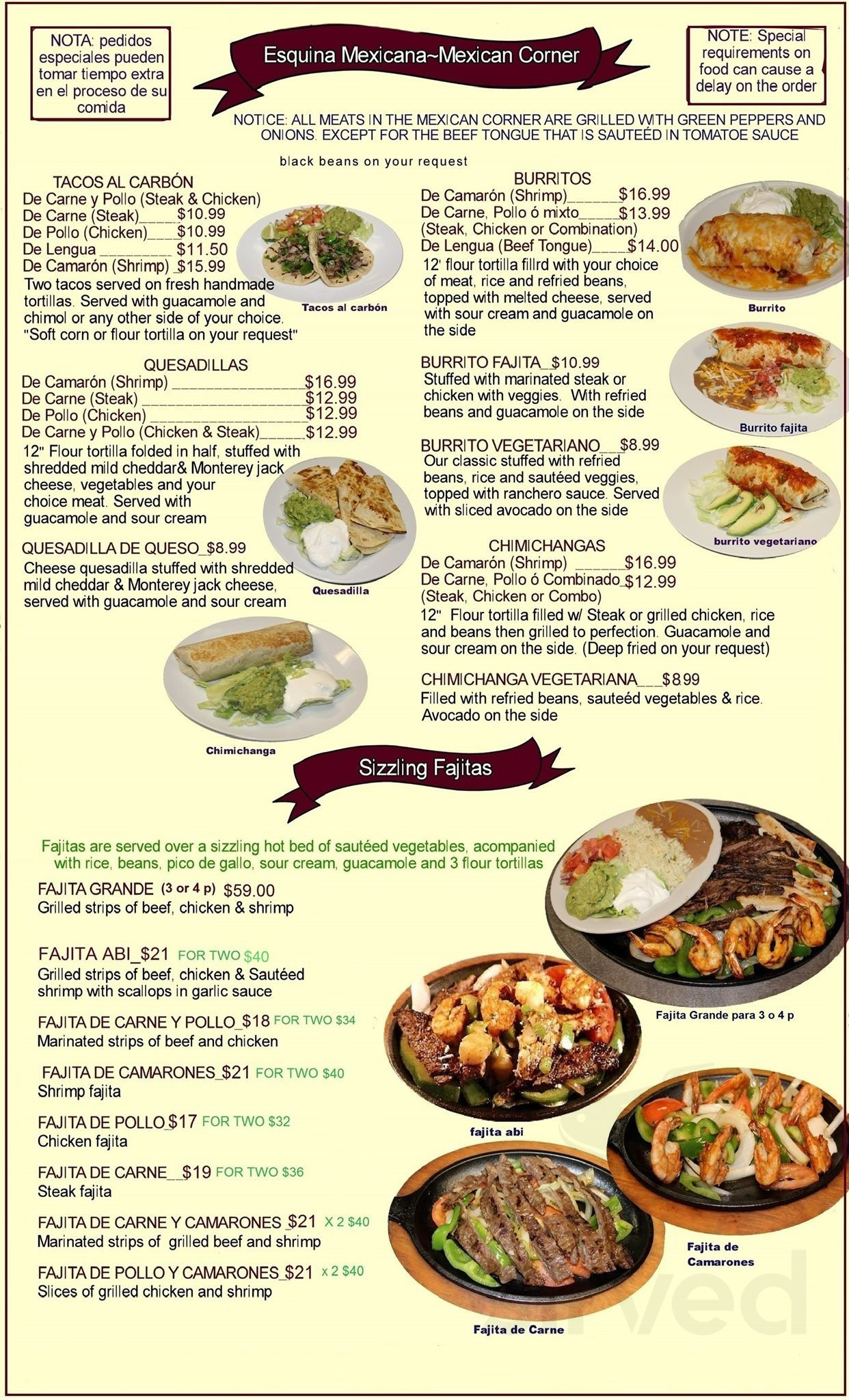 ABI RESTAURANT AND CARRY OUT menus in Alexandria, Virginia, United States