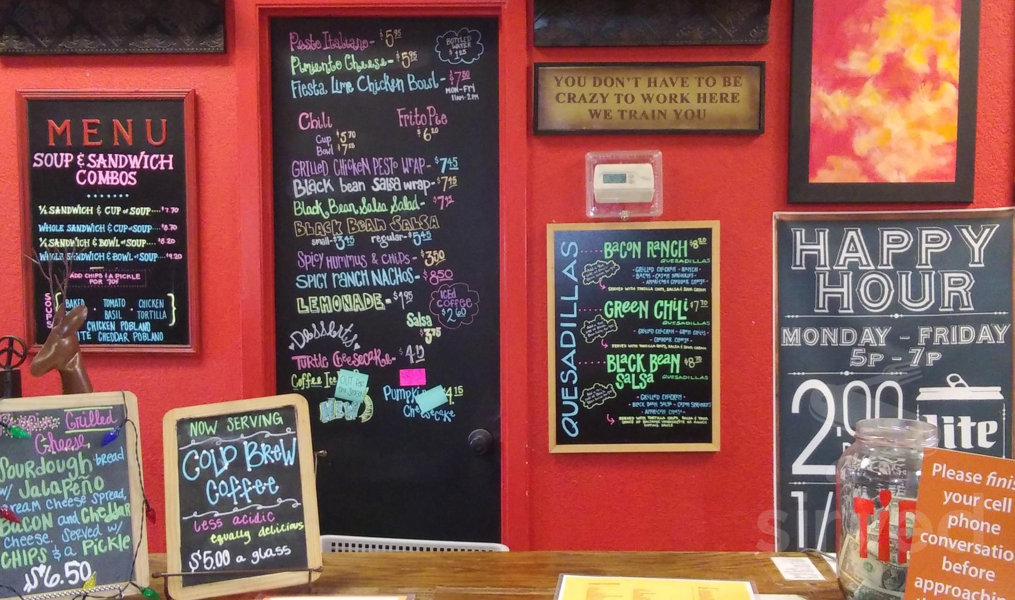 Mezamiz Coffee House Menu In Abilene Texas USA