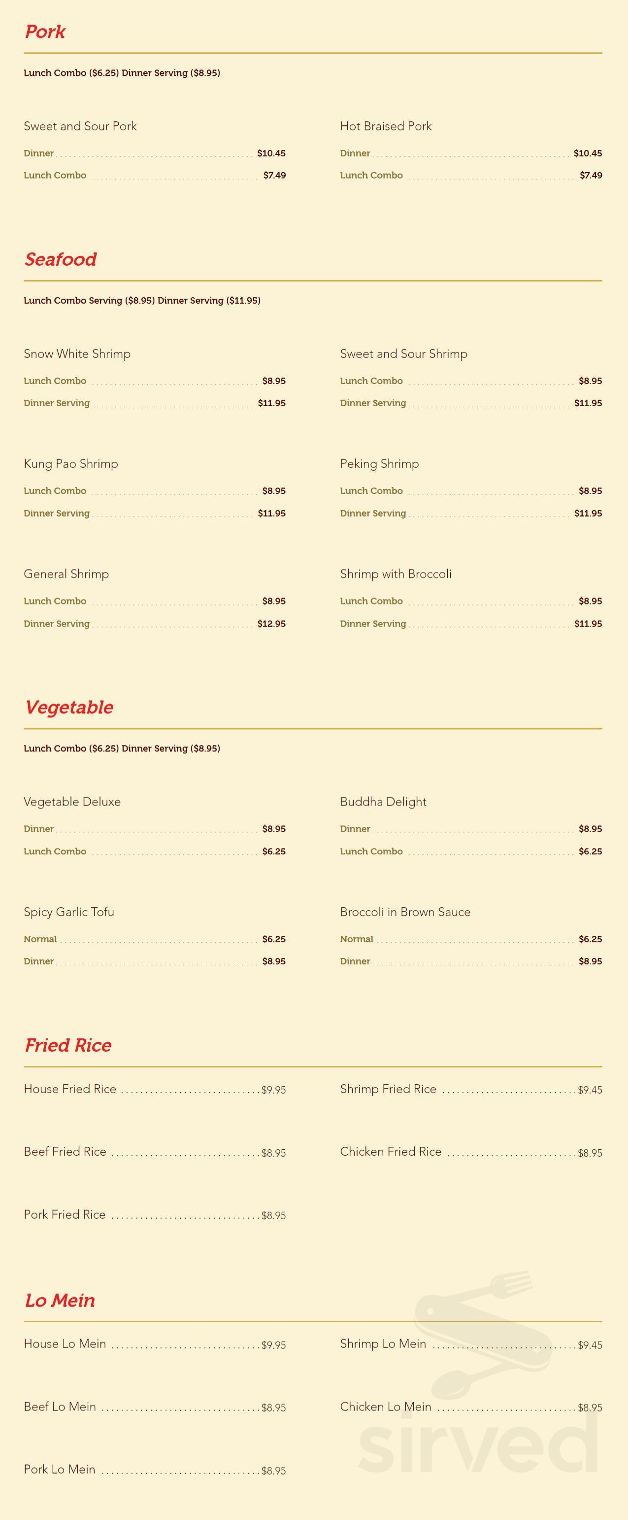 Lieu’s To Go menus in Bonaire, Georgia, United States