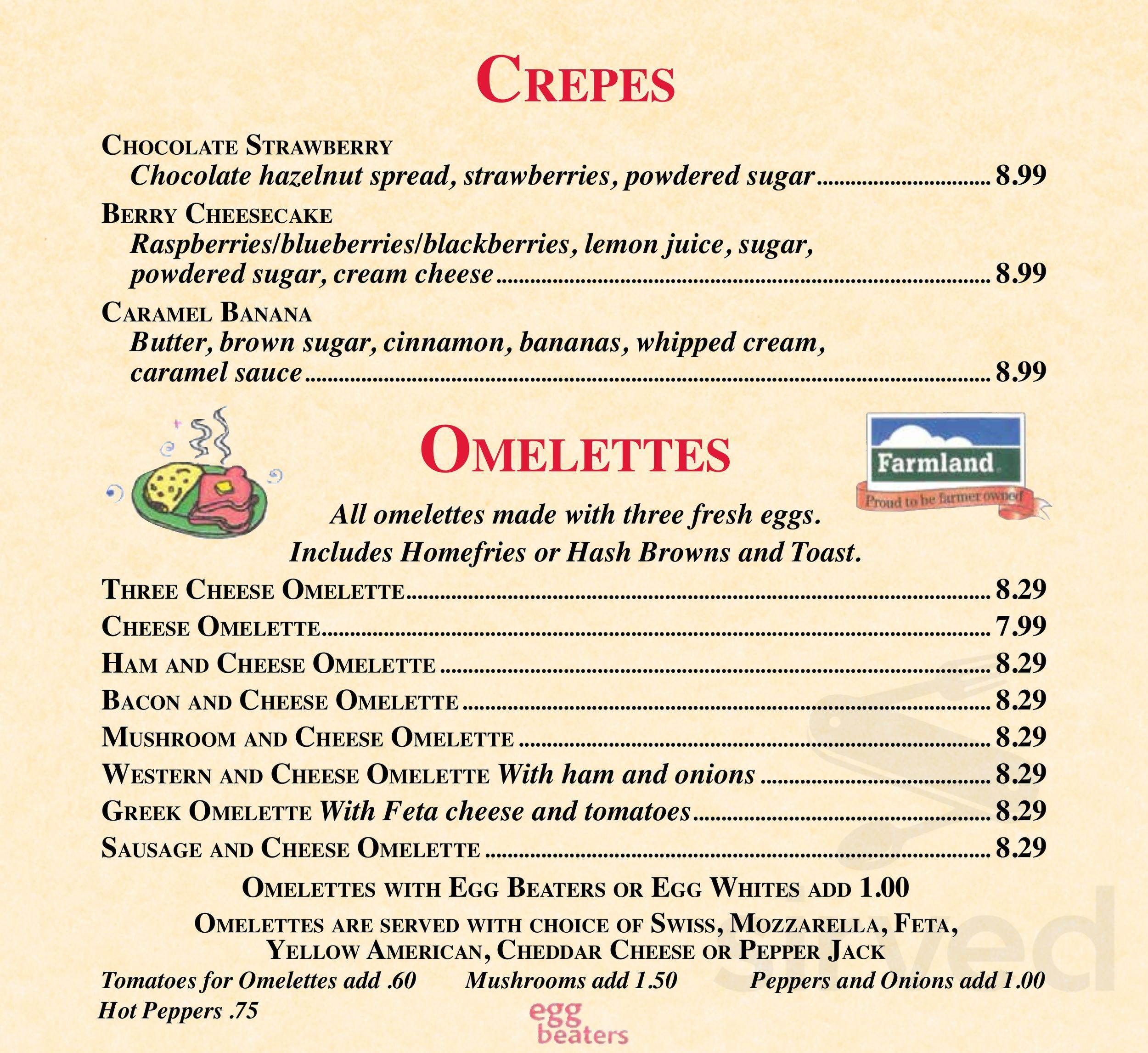 Miss Batavia Diner menus in Batavia, New York, United States