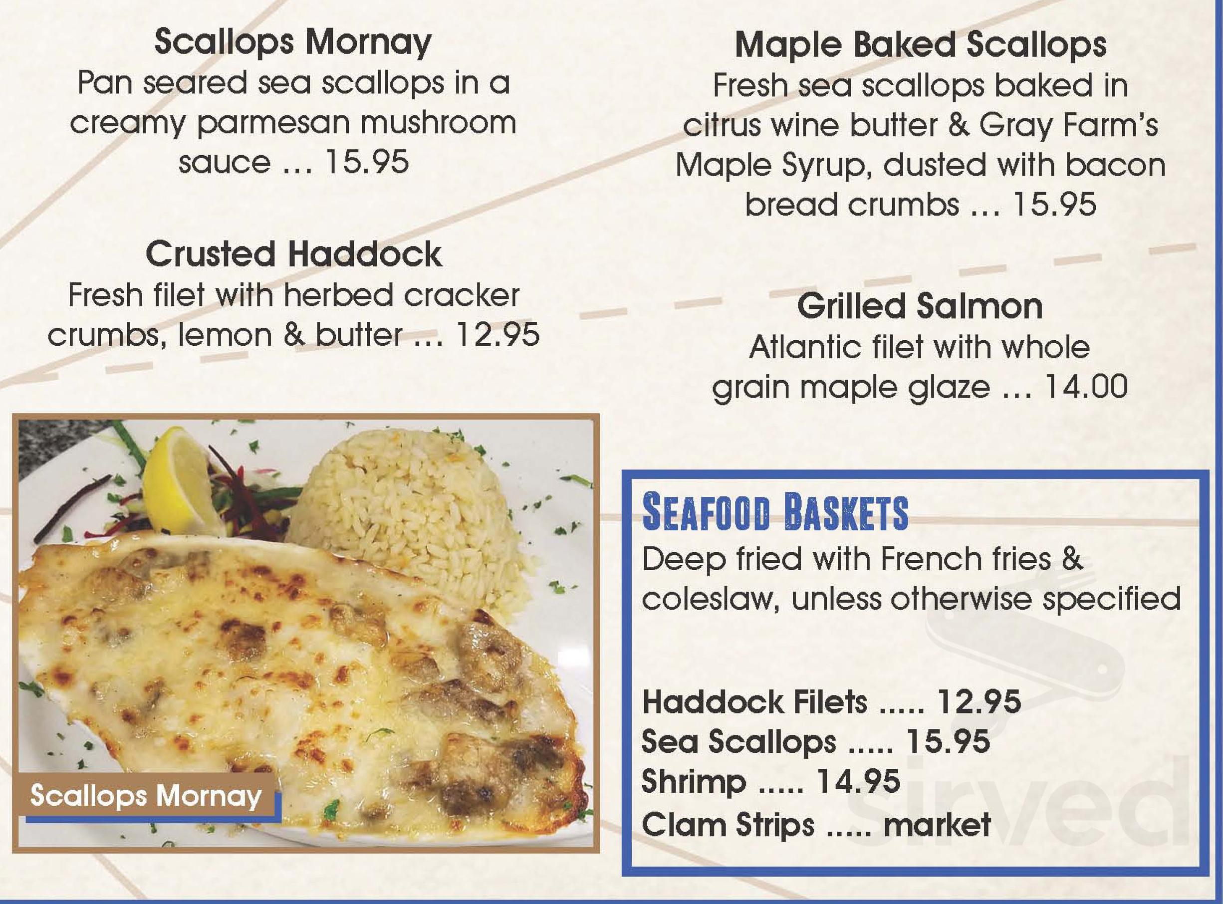 The East Side Restaurant & Pub menus in Newport, Vermont, United States