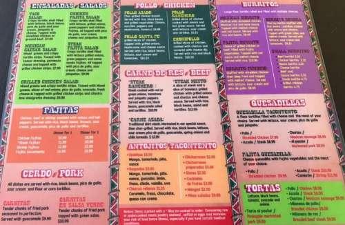 Taqueria Tacontento menu in Statesville, North Carolina, USA