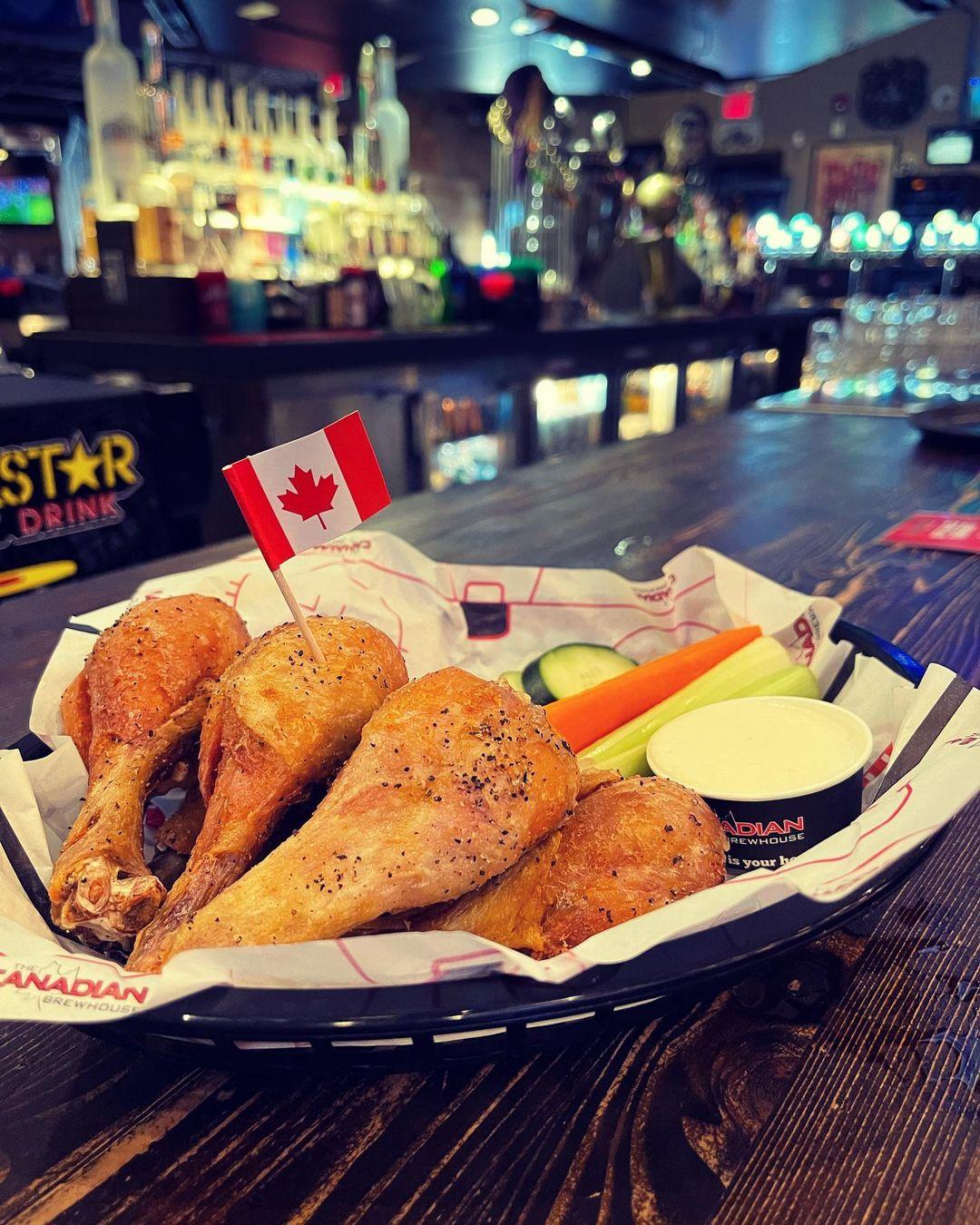 The Canadian Brewhouse menu in Oshawa, Ontario, Canada