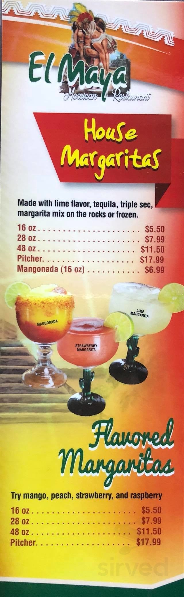 El Maya Mexican Restaurant menu in Norwalk, Iowa, USA