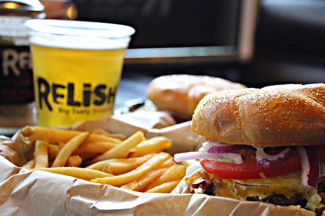 Relish menu in Gainesville, Florida, USA