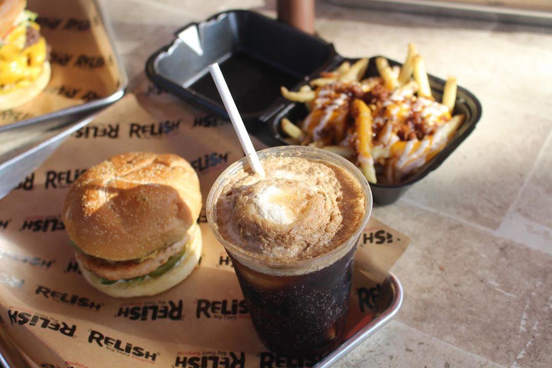 Relish menu in Gainesville, Florida, USA