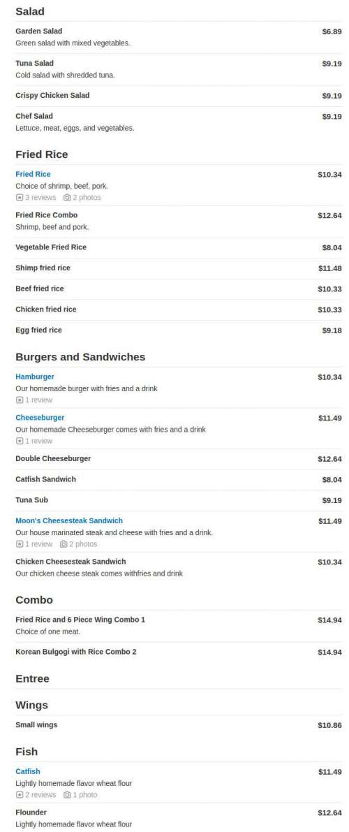 Cafe 1485 menu in Newnan, Georgia, USA