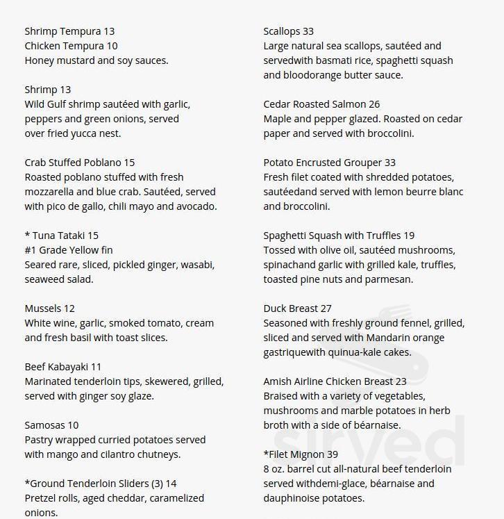Sebastian's menus in Racine, Wisconsin, United States