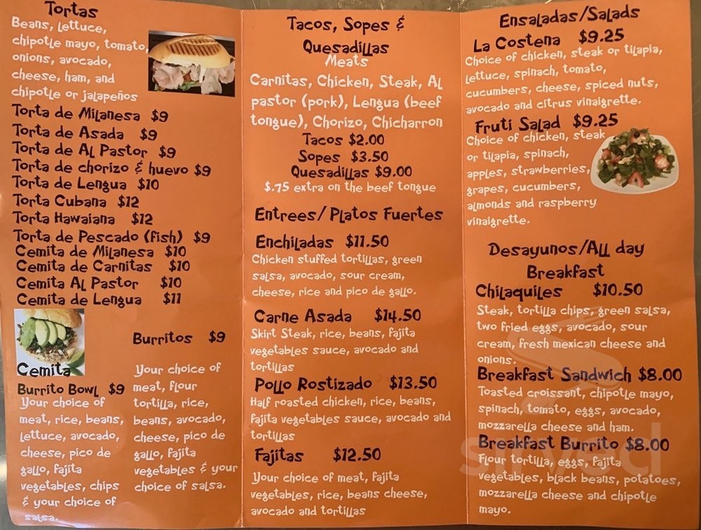 Menu - Columbus OH's Casa Mezcal Mexican Grill | Sirved