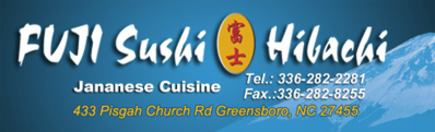 Menu for Fuji Sushi Hibachi Restaurant in Greensboro, NC | Sirved