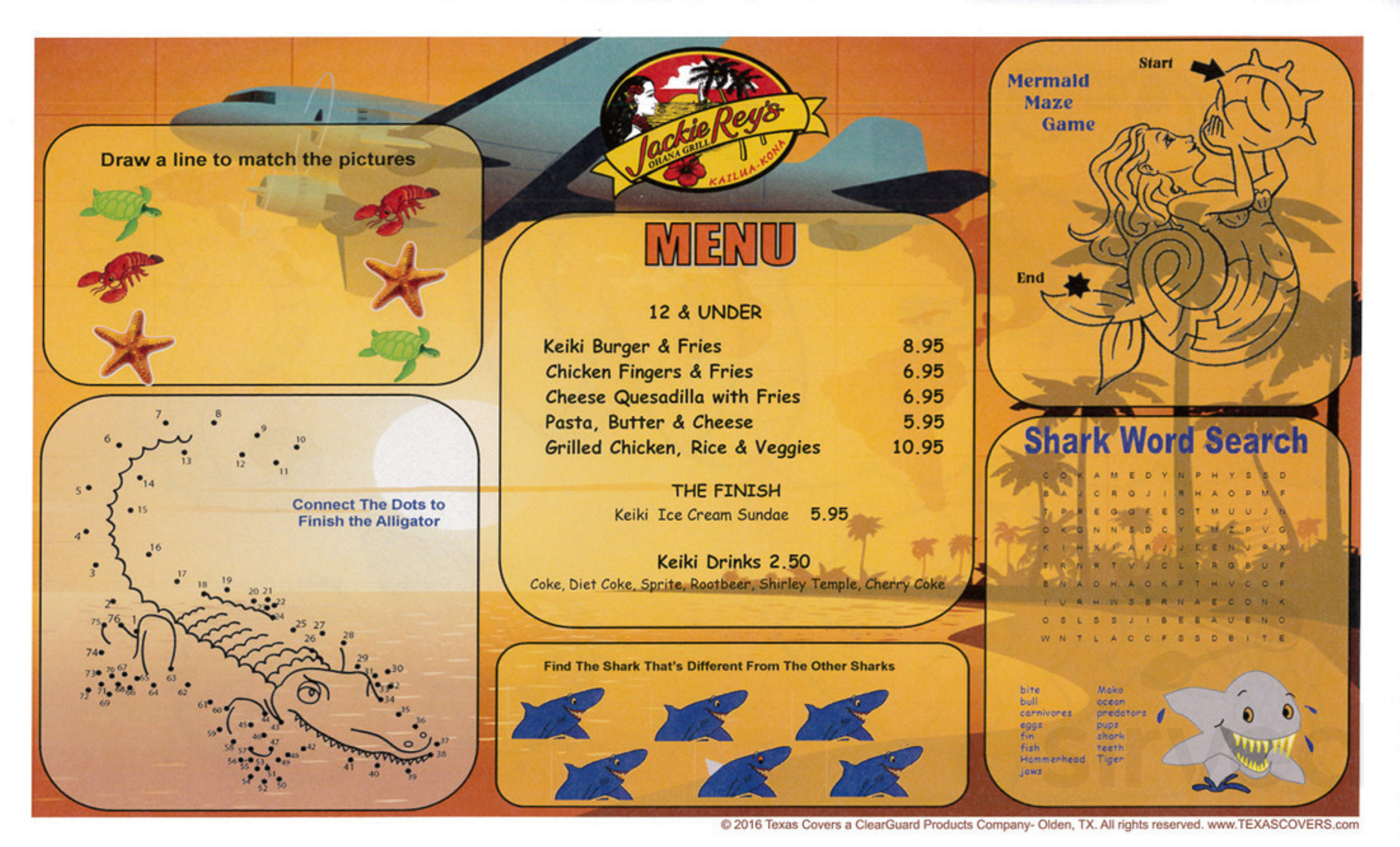 Jackie Rey's Ohana Grill Hilo menu in Hilo, Hawaii, USA