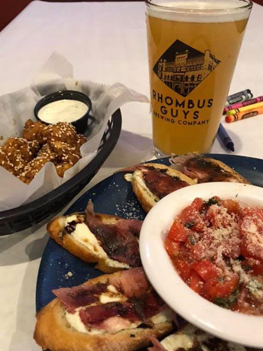 Rhombus Guys menu in Fargo, North Dakota, USA