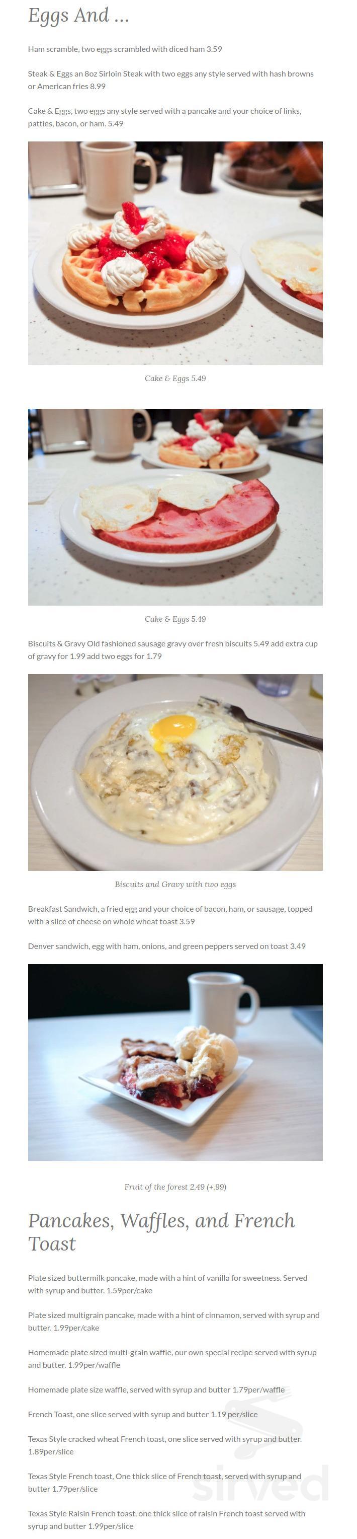 Menu - Stoughton WI's Koffee Kup | Sirved