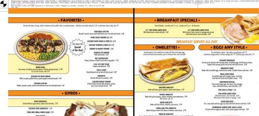Menu for Parthenon Coney Island & Restaurant in Riverview, MI | Sirved
