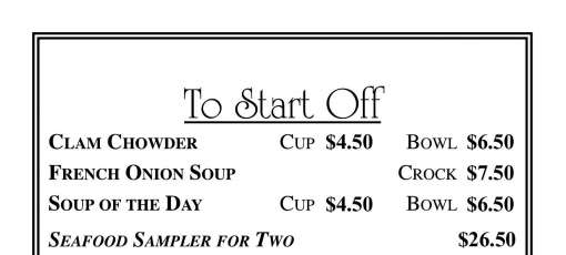 Menu for Barnsider in Colonie, NY | Sirved