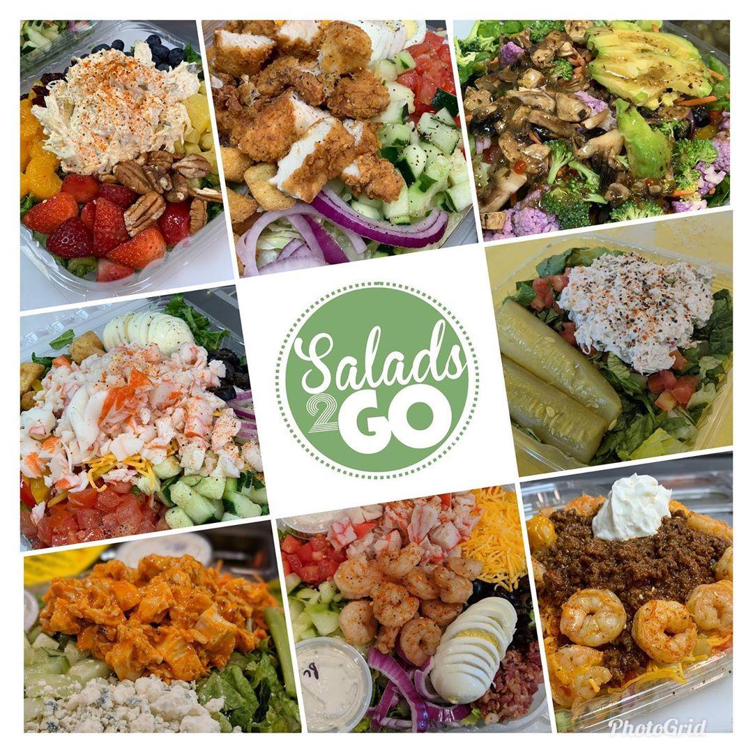Salads 2 Go menu in Milledgeville, Georgia, USA