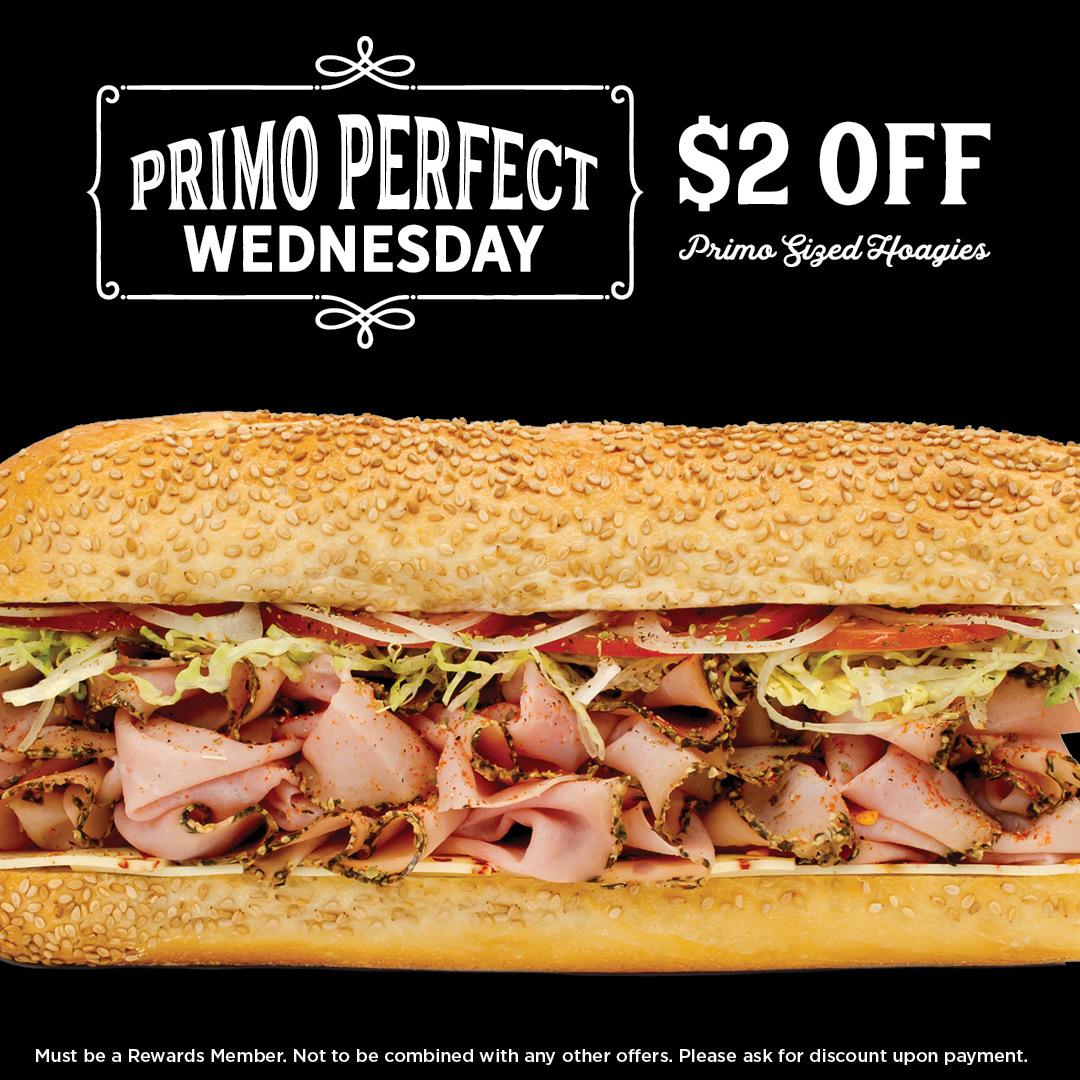 Primo Hoagies menu in Downingtown, Pennsylvania, USA