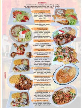 Senor Garcia Mexican Restaurant menus in Clinton, South Carolina ...