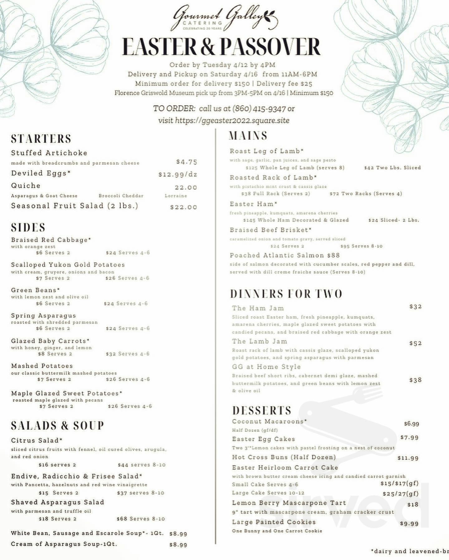 Gourmet Galley Catering menu in North Stonington, Connecticut, USA