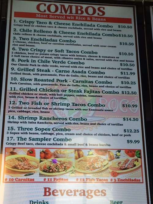 Taco Roco Express menu in Santa Maria, California, USA