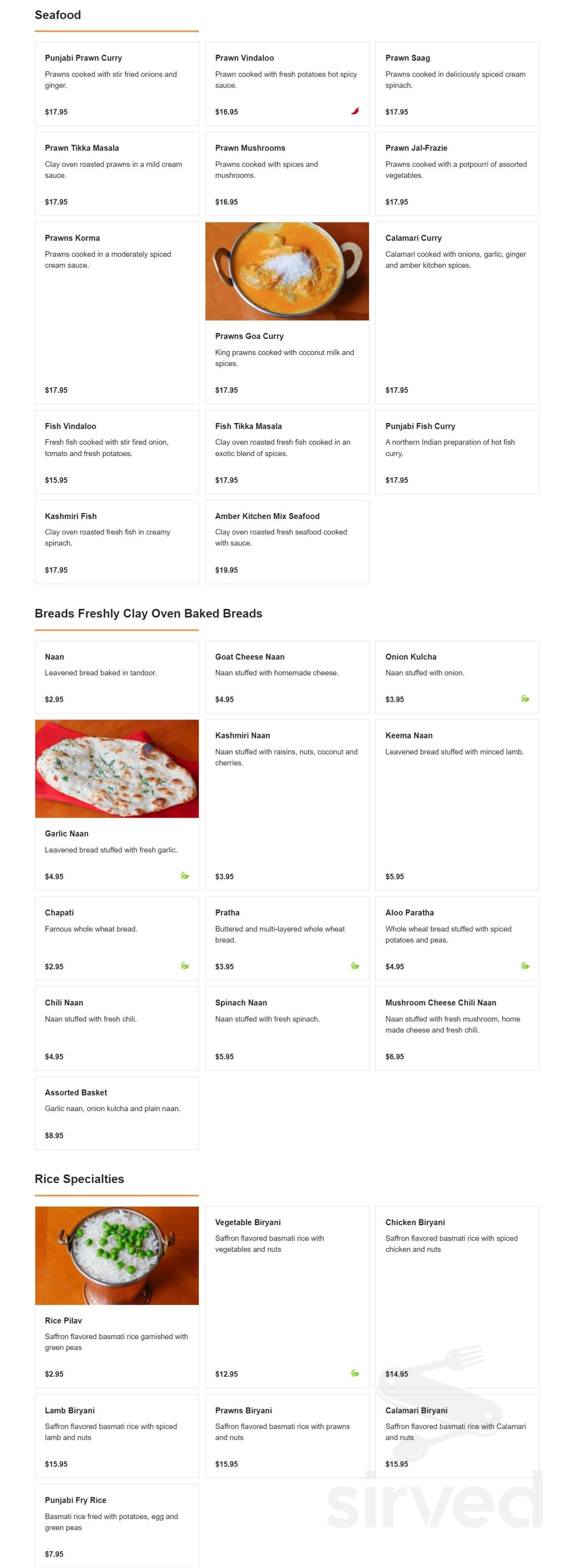 Menu - San Rafael CA's SF Chef | Sirved
