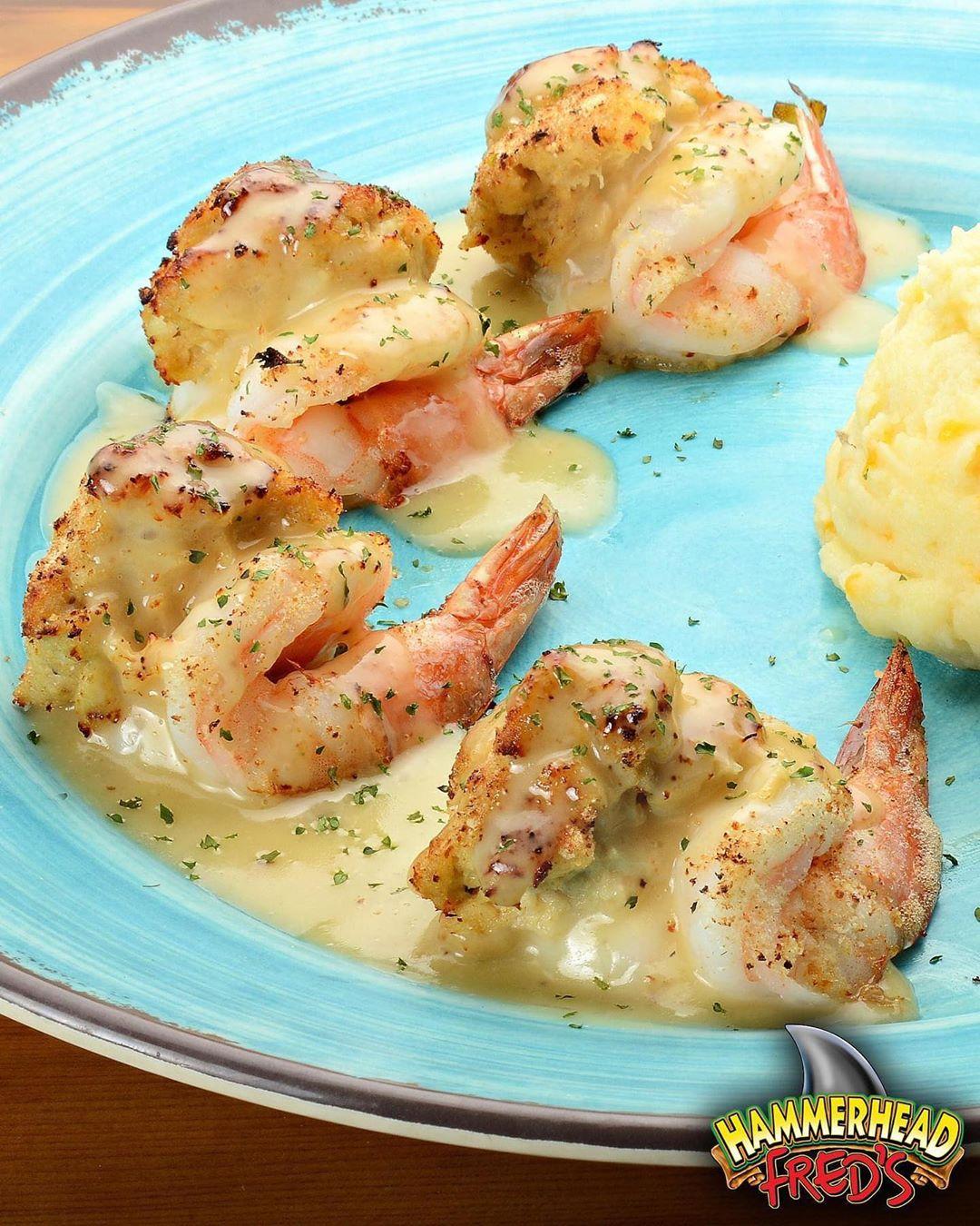 Hammerhead Fred's menu in Panama City Beach, Florida, USA