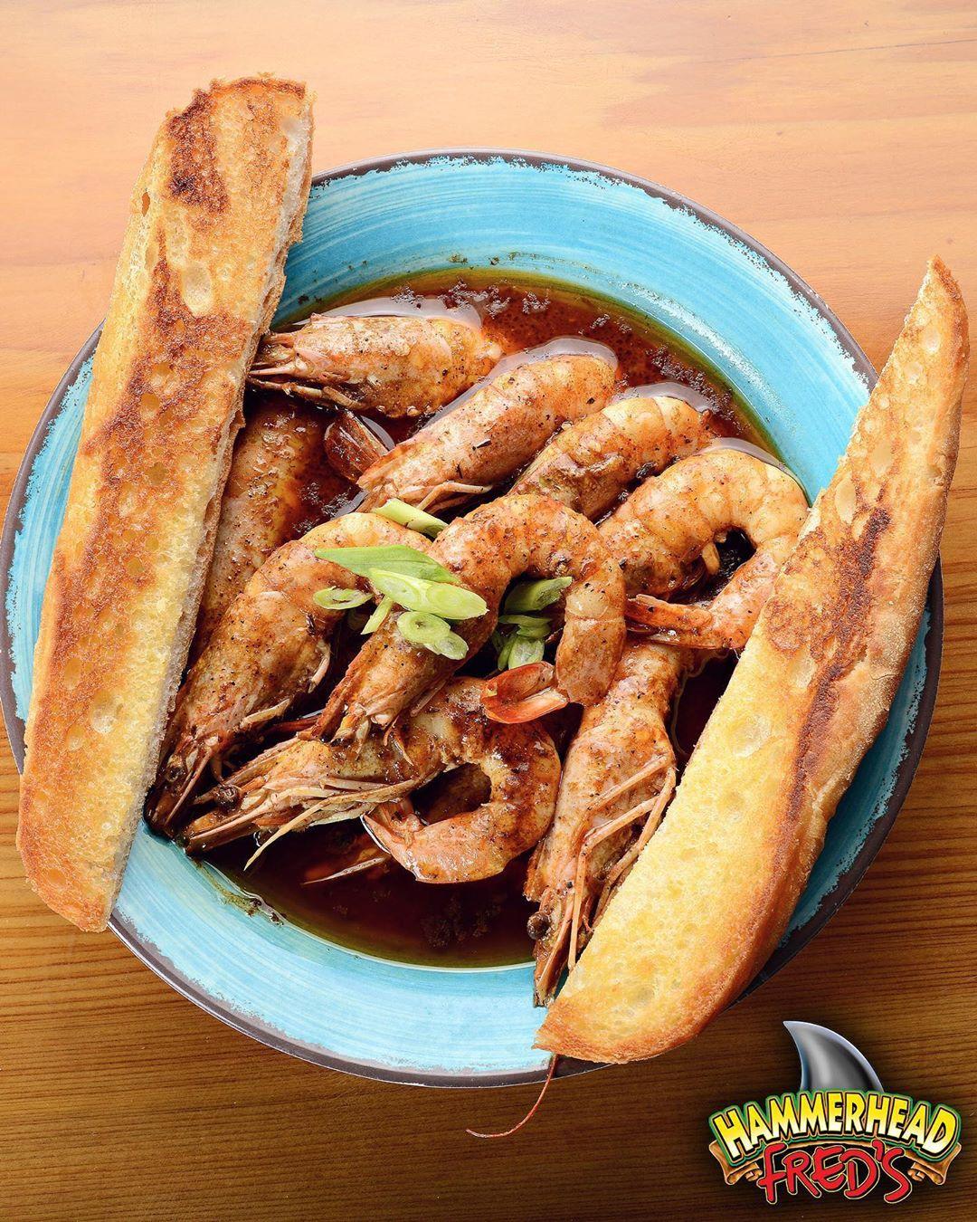 Hammerhead Fred's menu in Panama City Beach, Florida, USA