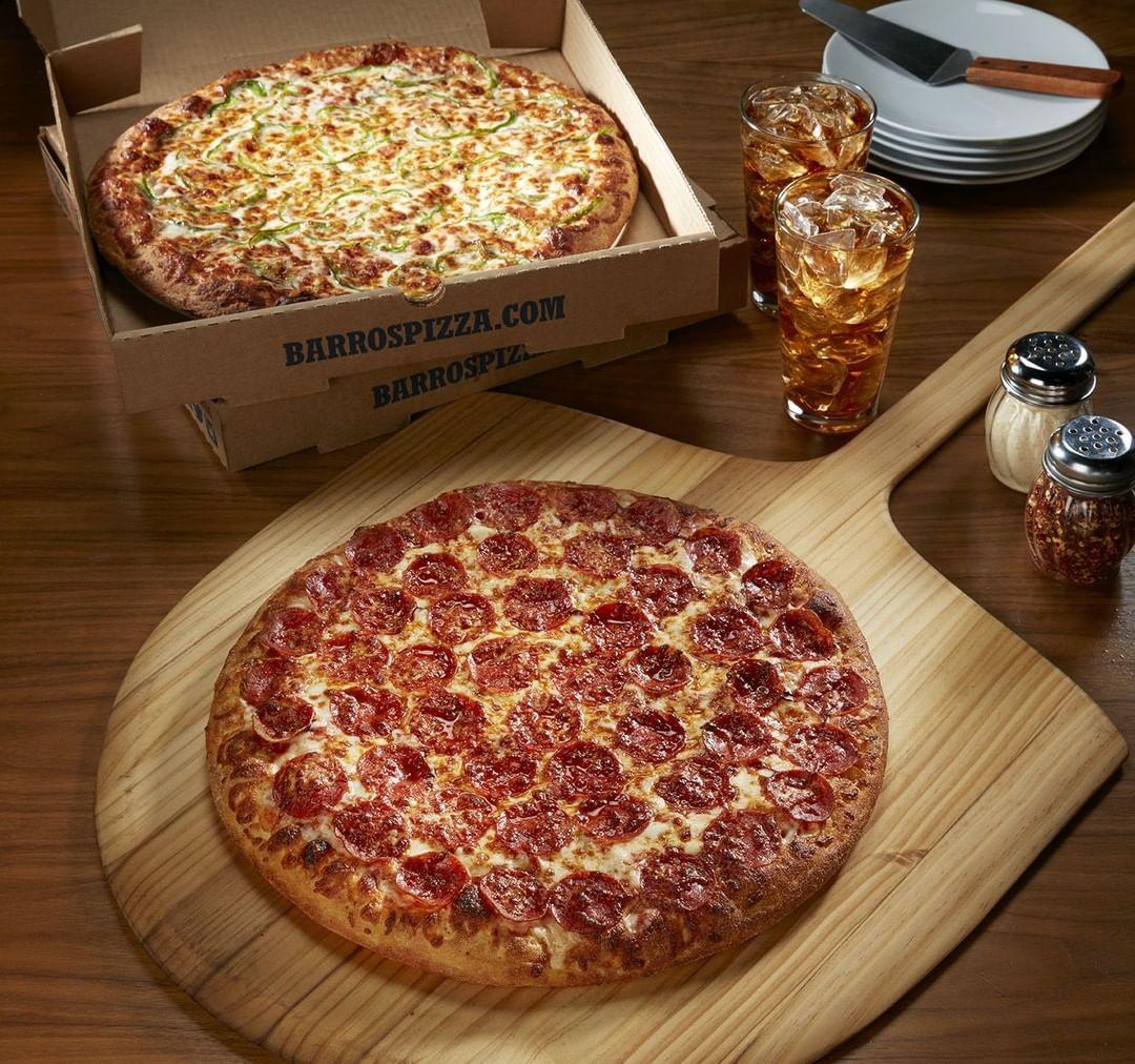 Barro's Pizza menu in Glendale, Arizona, USA