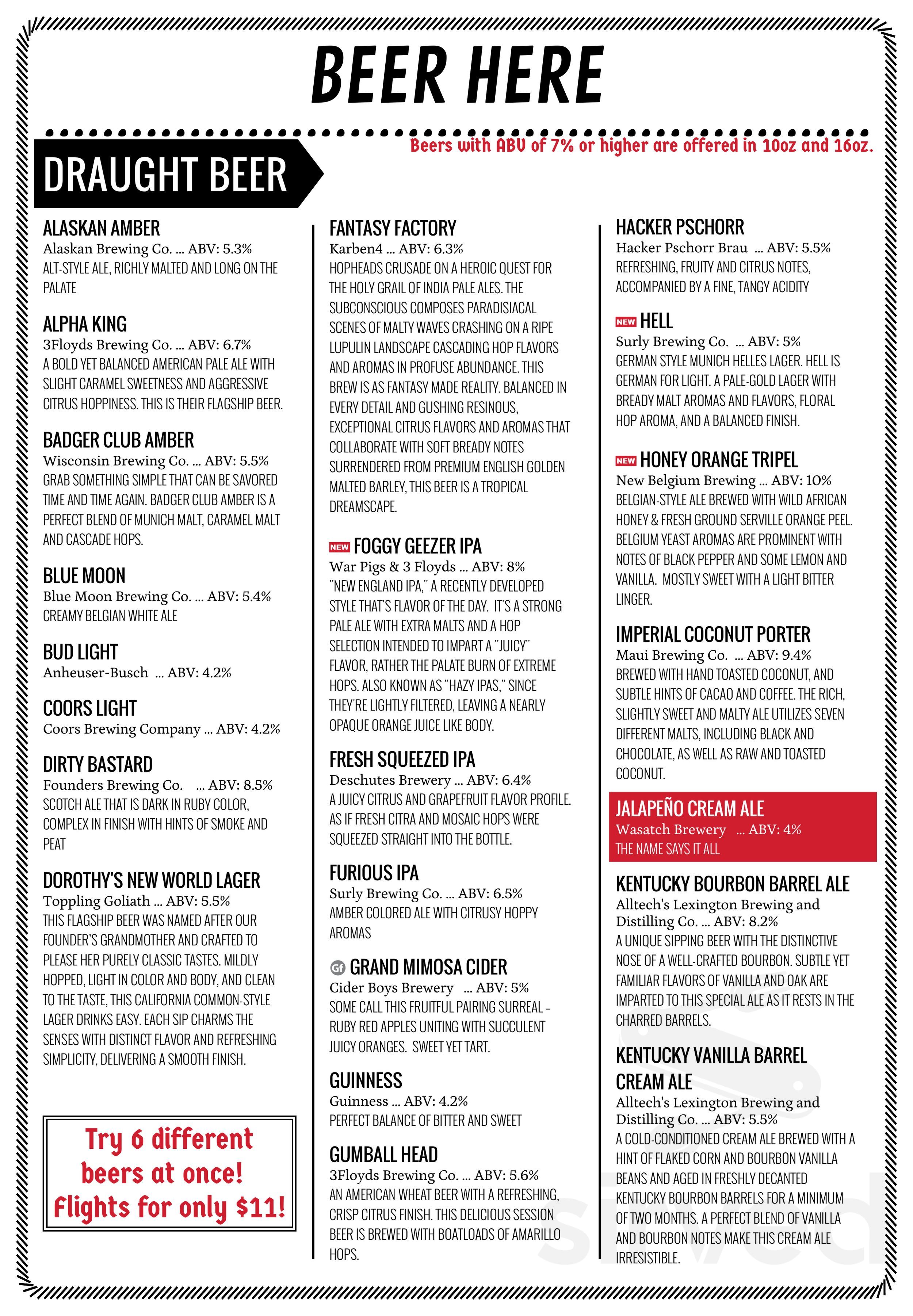 David Alan Alan's Smokehouse & Saloon menus in Mukwonago, Wisconsin ...