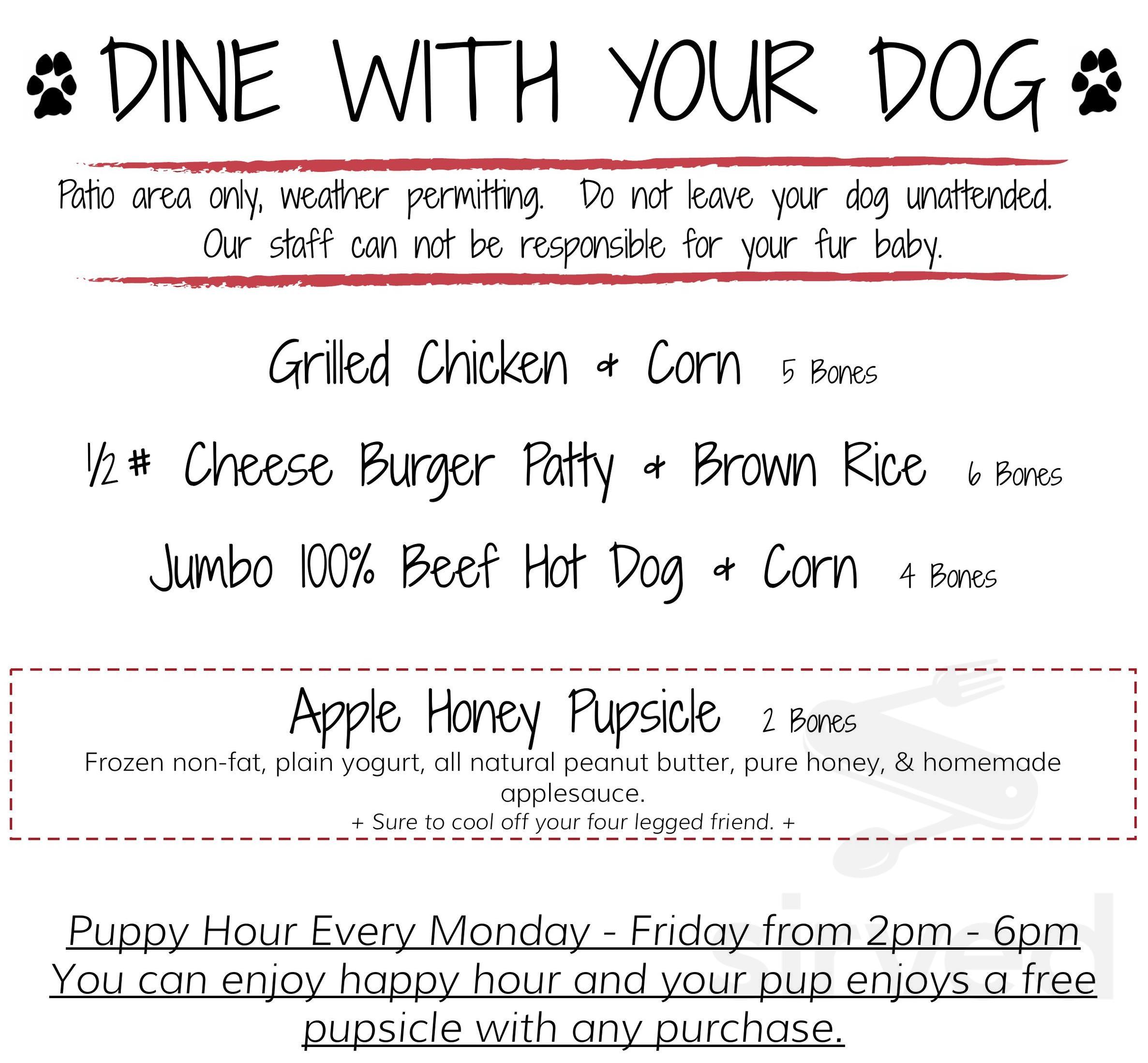 Menu - Mukwonago WI's David Alan Alan's Smokehouse & Saloon | Sirved