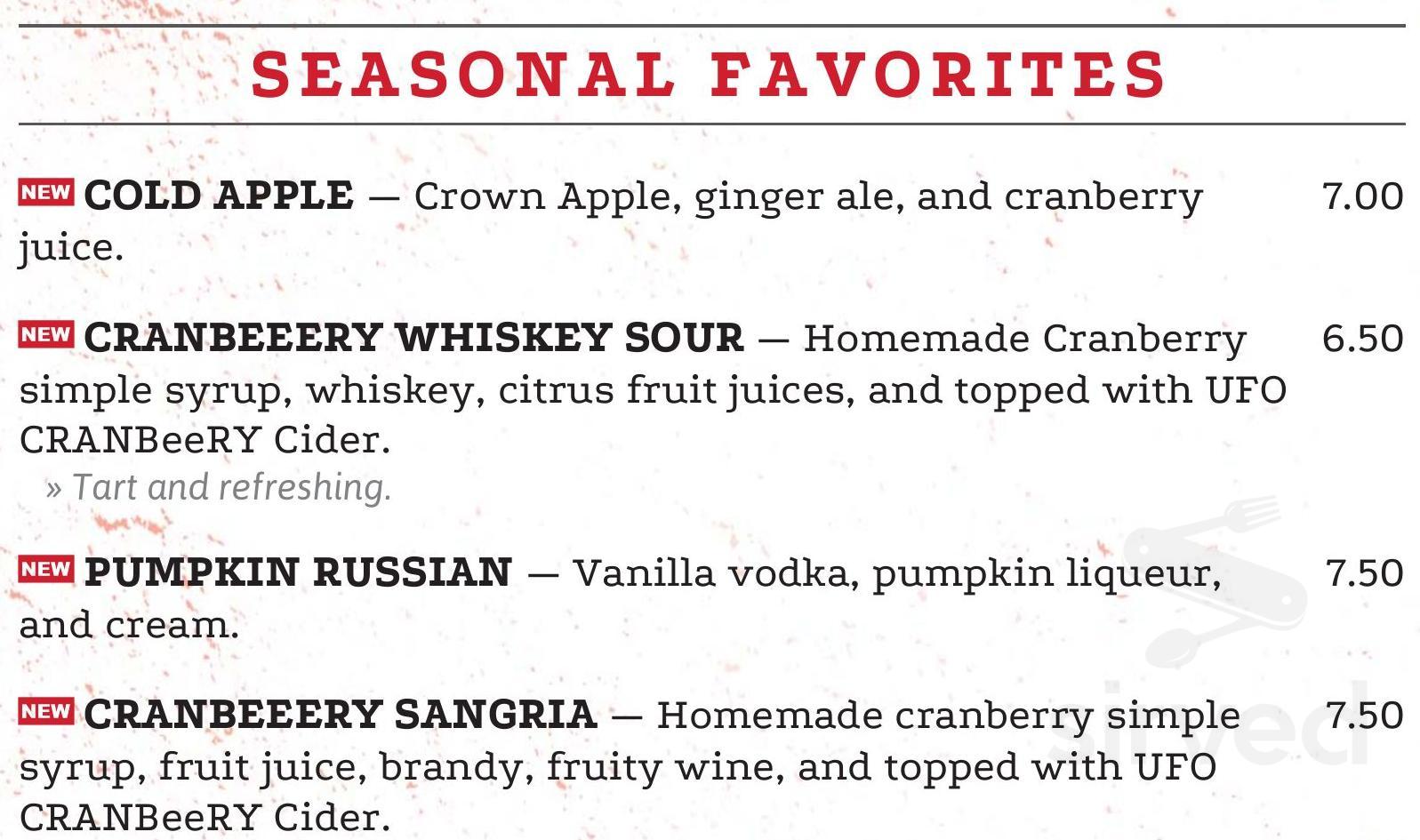 David Alan Alan's Smokehouse & Saloon menu in Mukwonago, Wisconsin, USA