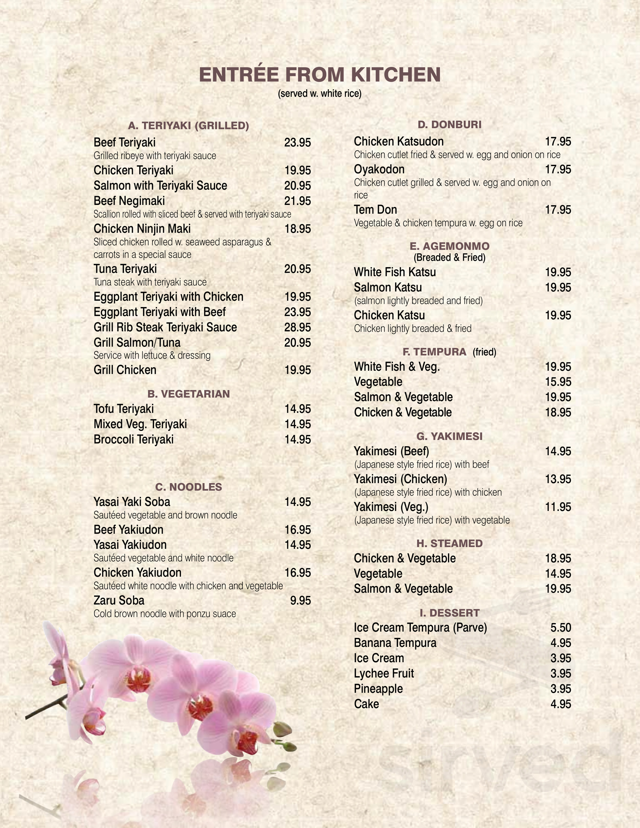CHANGMAO SAKURA menus in Oakhurst, New Jersey, United States