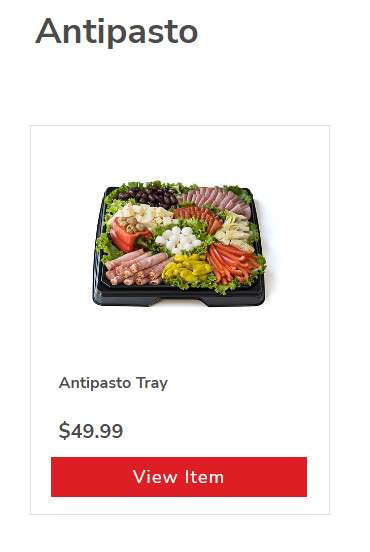 Safeway Deli menu in Lakewood, Washington, USA