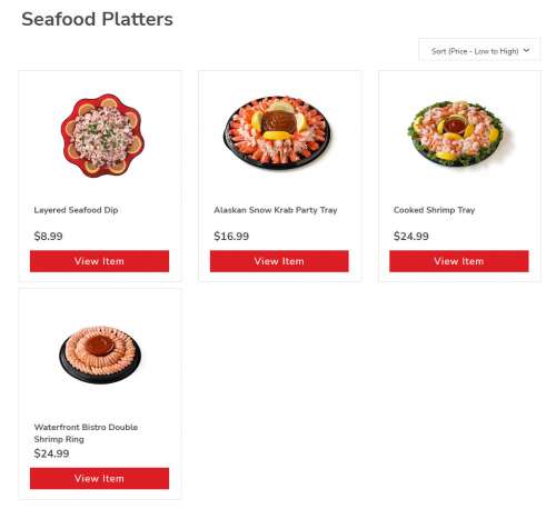 Safeway Deli menu in Lakewood, Washington, USA