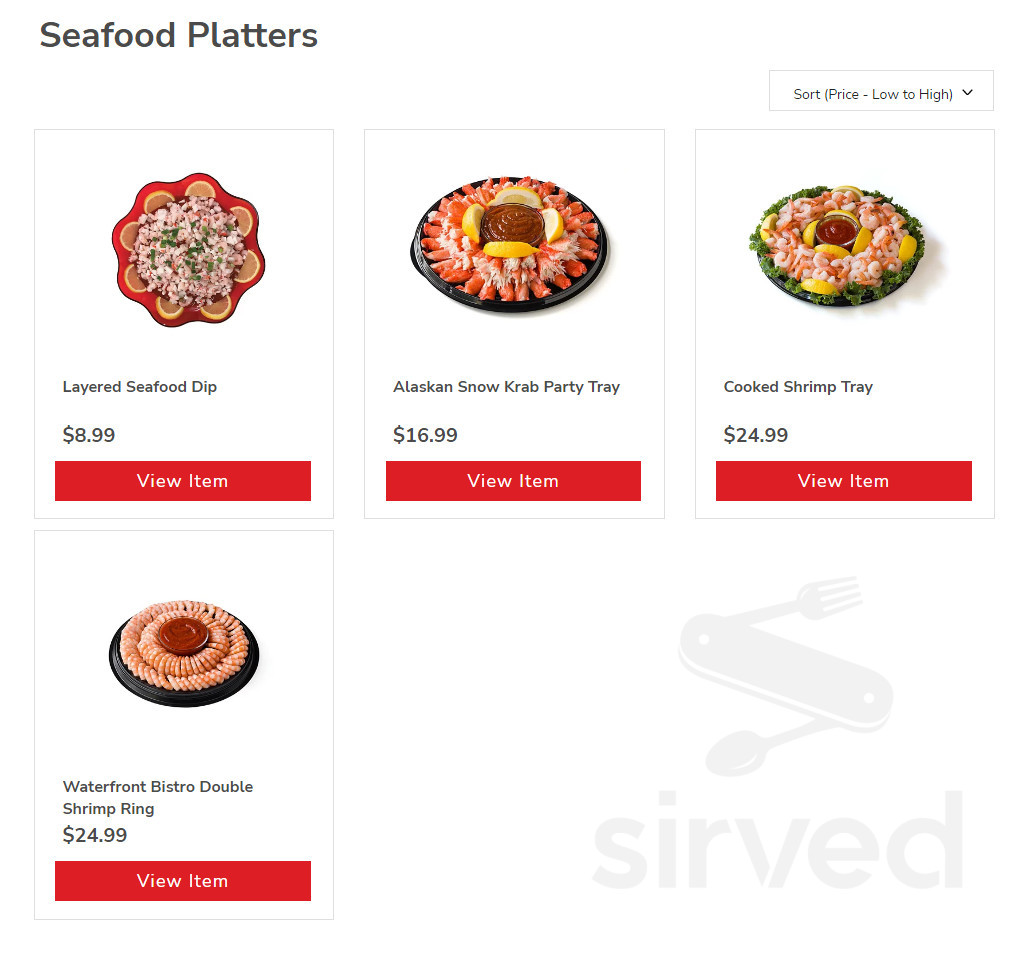 Menu - Windsor CA's Safeway | Sirved