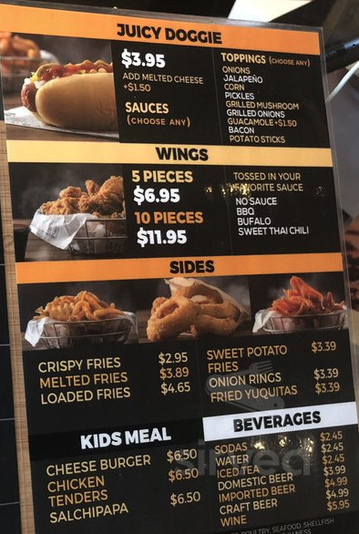 Menu - Miami FL's BurBowl | Sirved