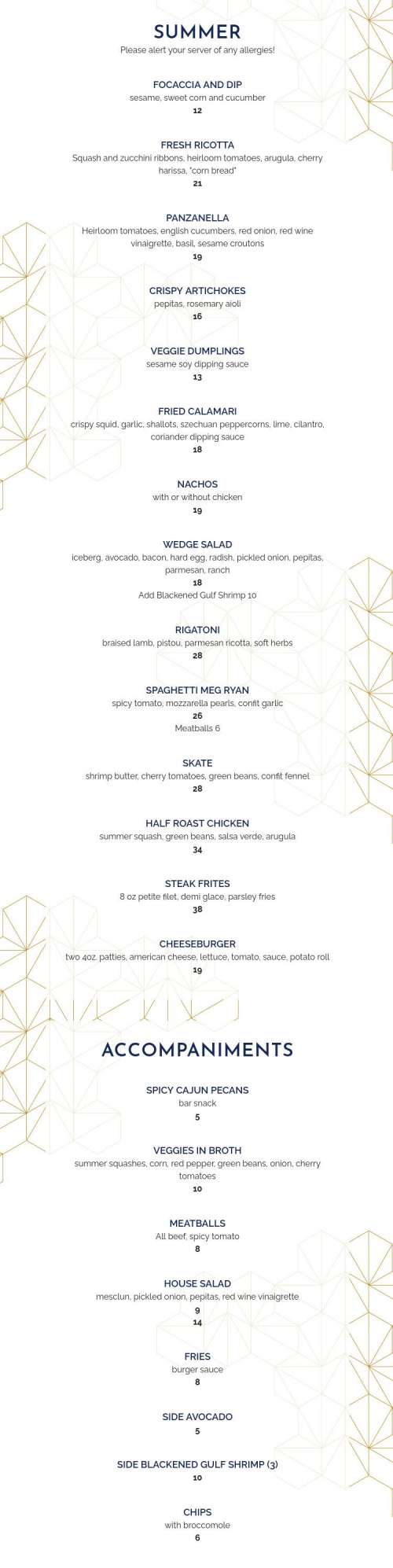 21 Greenpoint menu in Brooklyn, New York, USA