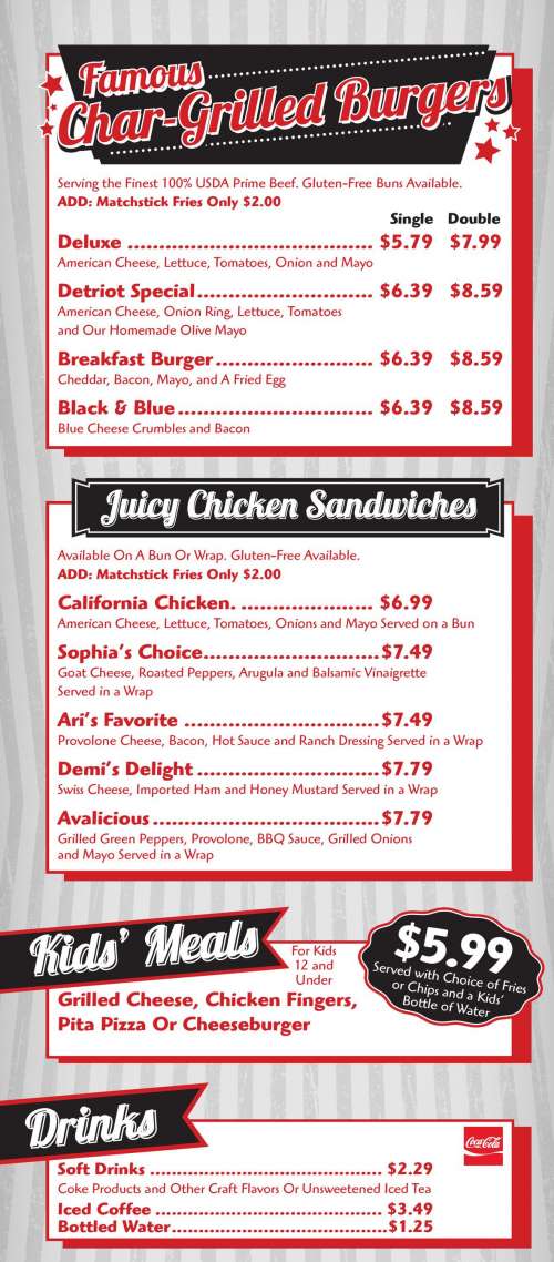 Eat menu in Lancaster, Pennsylvania, USA