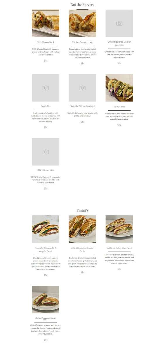 Lou's Burgers menu in Highland, New York, USA