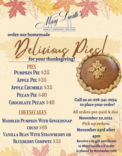 Mary Lucille's menu in Cumming, Georgia, USA